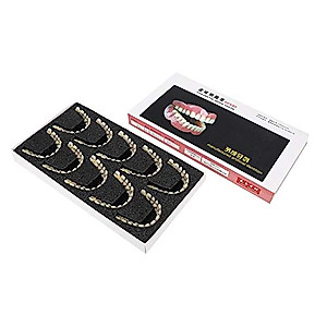 280pcs/10 Set Resin Denture False Teeth, Dental Teeth Teaching Model, Resin Denture for Patients with Oral Cavity Loss,Dental Supply Accessory