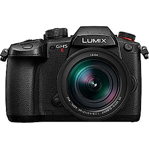 Panasonic Lumix GH5 II Mirrorless Camera with 12-60mm Lens (DC-GH5M2LK) + 2 x Sony 64GB Tough SD Card + Filter Kit + Wide Angle Lens + Telephoto Lens + Lens Hood + Card Reader + More (Renewed)