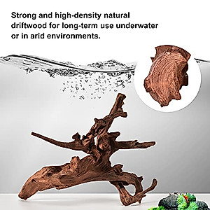 majoywoo Natural Large Driftwood for Aquarium Decor Reptile Decor, Fewer Branches 12.5-18" 2Pcs