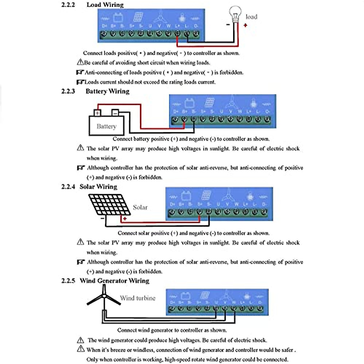 RETRIN Wind Solar Hybrid Controller,12V/24V/48V LCD Display MPPT Boost Charging Multifunctional Wind Solar Controller,Battery Off Grid Controller Wind Turbine Solar Hybrid MPPT Charge Boost,5000w-24V