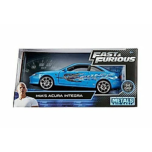 Jada Toys Fast & Furious 1:24 Mia's Acura Integra Type-R Die-cast Car, Toys for Kids and Adults Blue