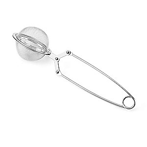 LaXon Tea Ball Strainers,Snap Ball Tea Strainer, Material Snap Ball Tea Strainer with Handle, Use for Making Tea, Stewing, Decocting Medicinal Herbs
