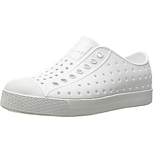 Native Shoes, Jefferson, Kids Shoe, Shell White/Shell White, 13 M US Little Kid