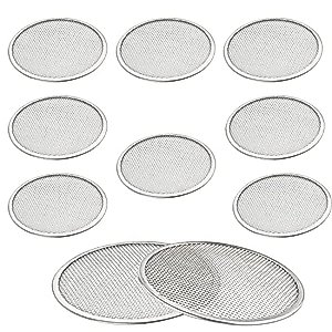 10pcs Mason Jar Sprouting Lids, Stainless Steel Screen Lids Sprouting Lids for 86mm Wide Mouth Mason Jar Seed Sprouting Jar Lids for Growing Bean Broccoli Alfalfa Seeds