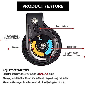 PHASFBJ Hinged ROM Knee Brace, Knee Immobilizer Breathable and Lightweight Knee Support with Adjustable Locking for Men & Women ACL Ligament Injuries Arthritis Knee Joint Pain Relief,Gray