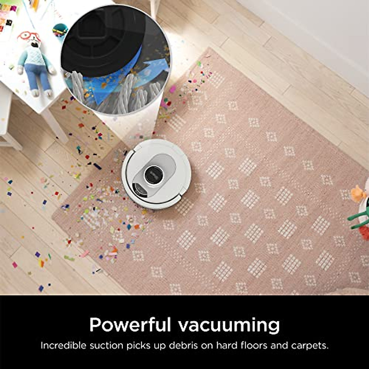 Shark AI Ultra Voice Control Robot Vacuum with Matrix Clean Navigation, Home Mapping, 60-Day Capacity, Self-Empty Base for Homes with Pets (Silver/Black)