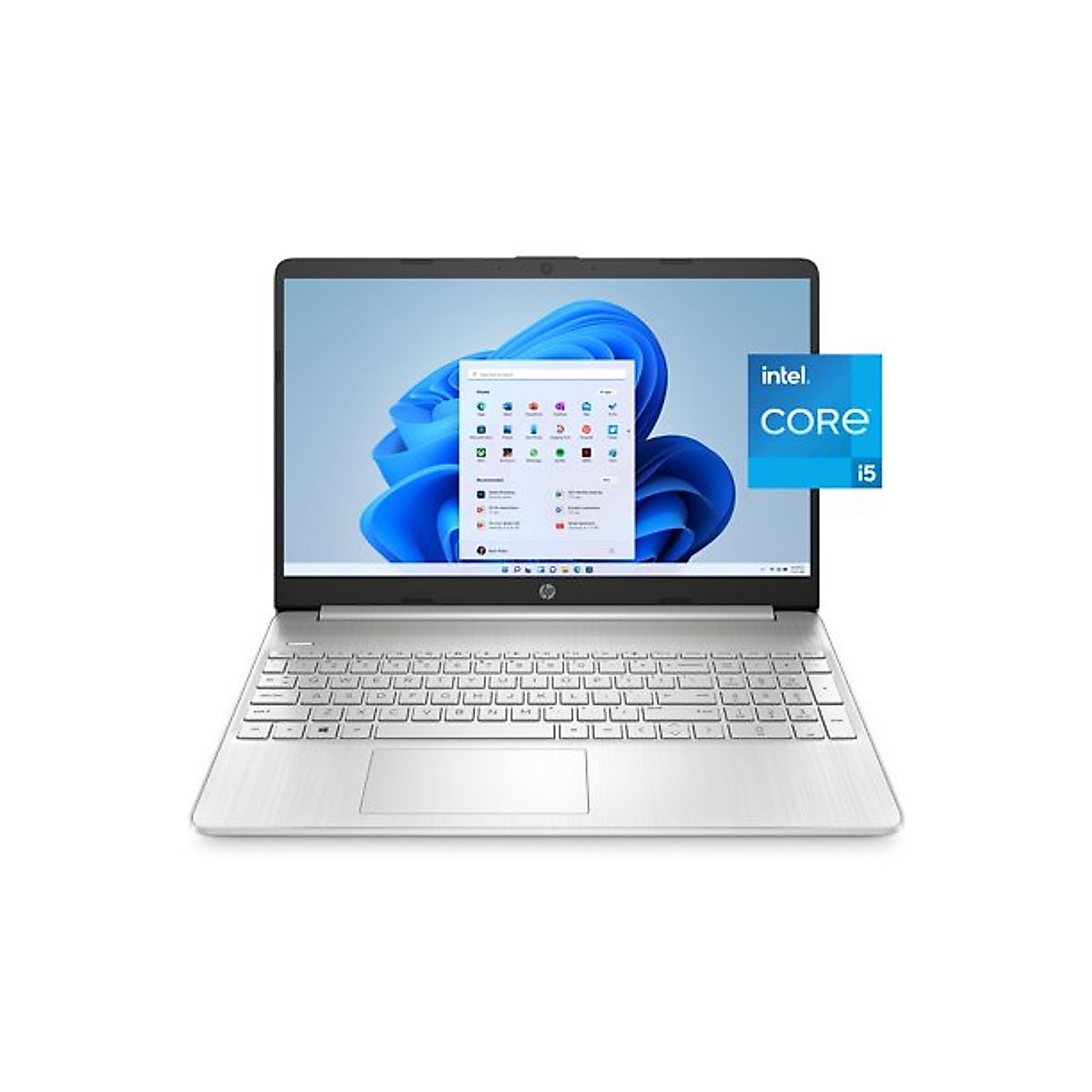 HP Newest 15.6" FHD 1080P IPS Display Laptop Computer, 11th Gen Intel Quad-Core i5-1135G7(Up to 4.2GHz), 12GB RAM, 256GB PCIe SSD, Webcam, Bluetooth, Wi-Fi, HDMI, Windows 11, Silver