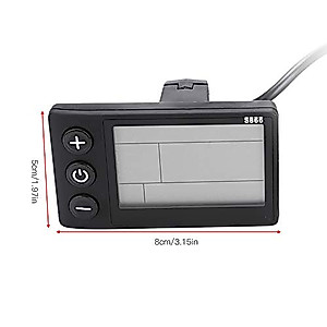 Yunir Brushless Motor Controller, Waterproof 24V-48V Motor Controller, LCD Display Electric Bike Scooter Brushless Controller Kit(36V/48V 350W)