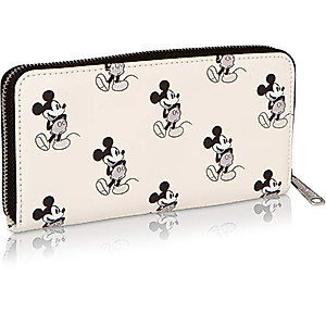 Loungefly Disney Mickey Mouse Faux Leather Wallet - Bi-Fold & Zip Around