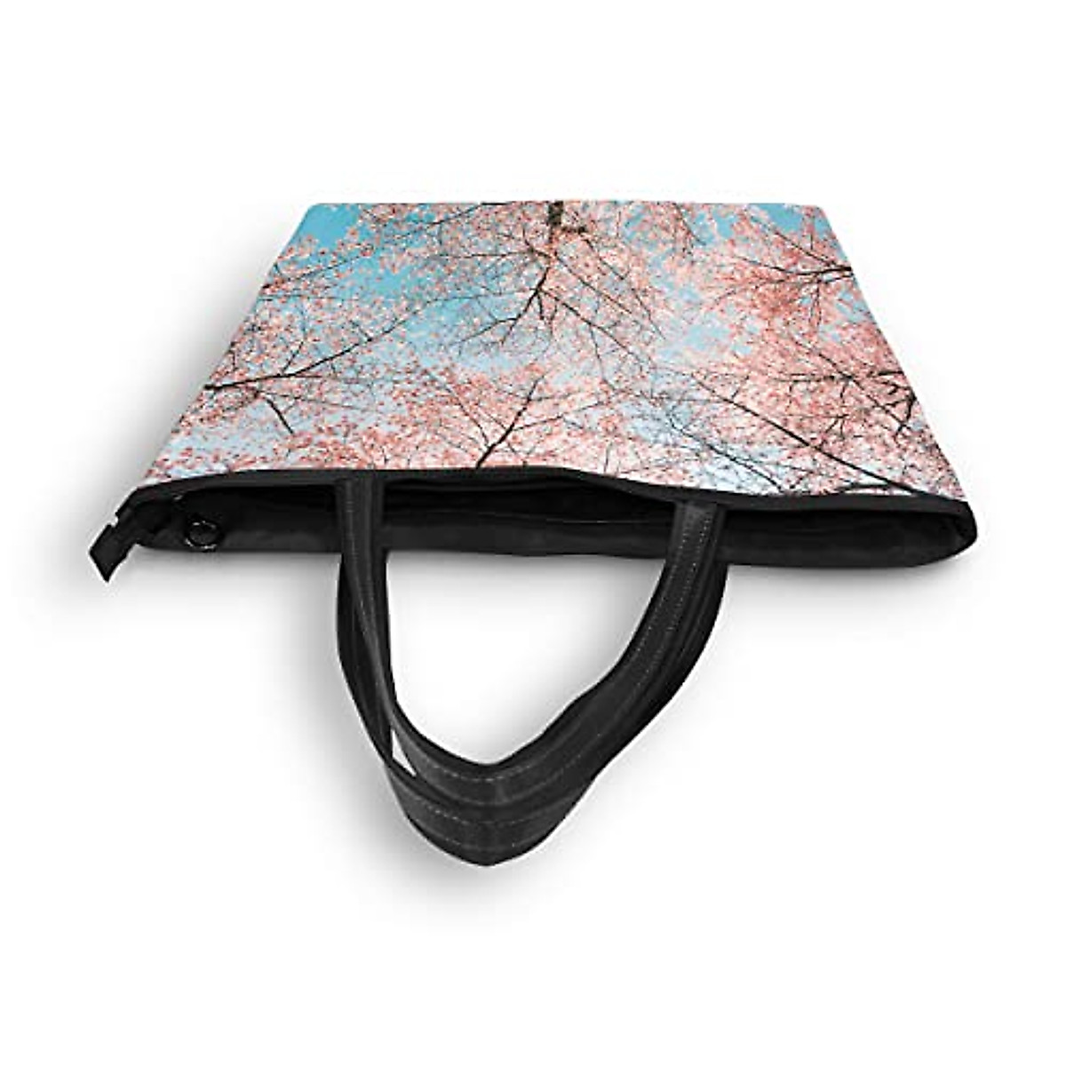 Cherry Blossoms handle bag Shoulder Tote Bag For Women Fashion Multi functional Bag Shopping Travel GYM Outdoors