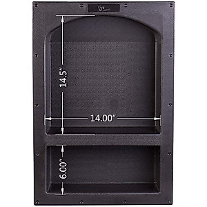 Uni-Green Recessed Shower Niche 17X25 Arch Double Shelf-Shower Cube for Organizer Storage or Shampoo and Toiletry Storage