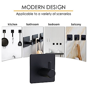 Space Aluminum Waterproof Hook Bathrobe Heavy Towel Hook Coat Bathrobe Bathroom Kitchen Living Room, Silver