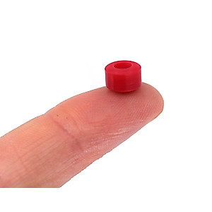 Teak Tuning Apex 71D Urethane Fingerboard Wheels, New Street Shape, 7.7mm Diameter, Ultra Spin Bearings - Made in The USA - Cherry Red Colorway