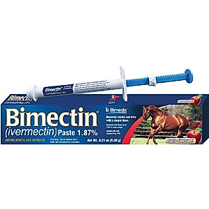 Bimectin Ivermectin Paste Horse Wormer (1.87 Ivermectin) Single dose