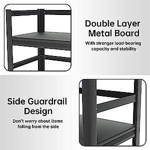 MOLYHOM Heavy Duty Garage Shelving, 5-Tier Industrial Garage Storage Shelves Racks, Adjustable Metal Storage Shelving Units, 72.1" H*39.3" W*17.7" D