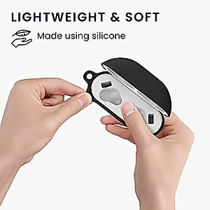 kwmobile Silicone Case Compatible with Huawei FreeBuds Pro - Case Protective Cover for Headphones - Black