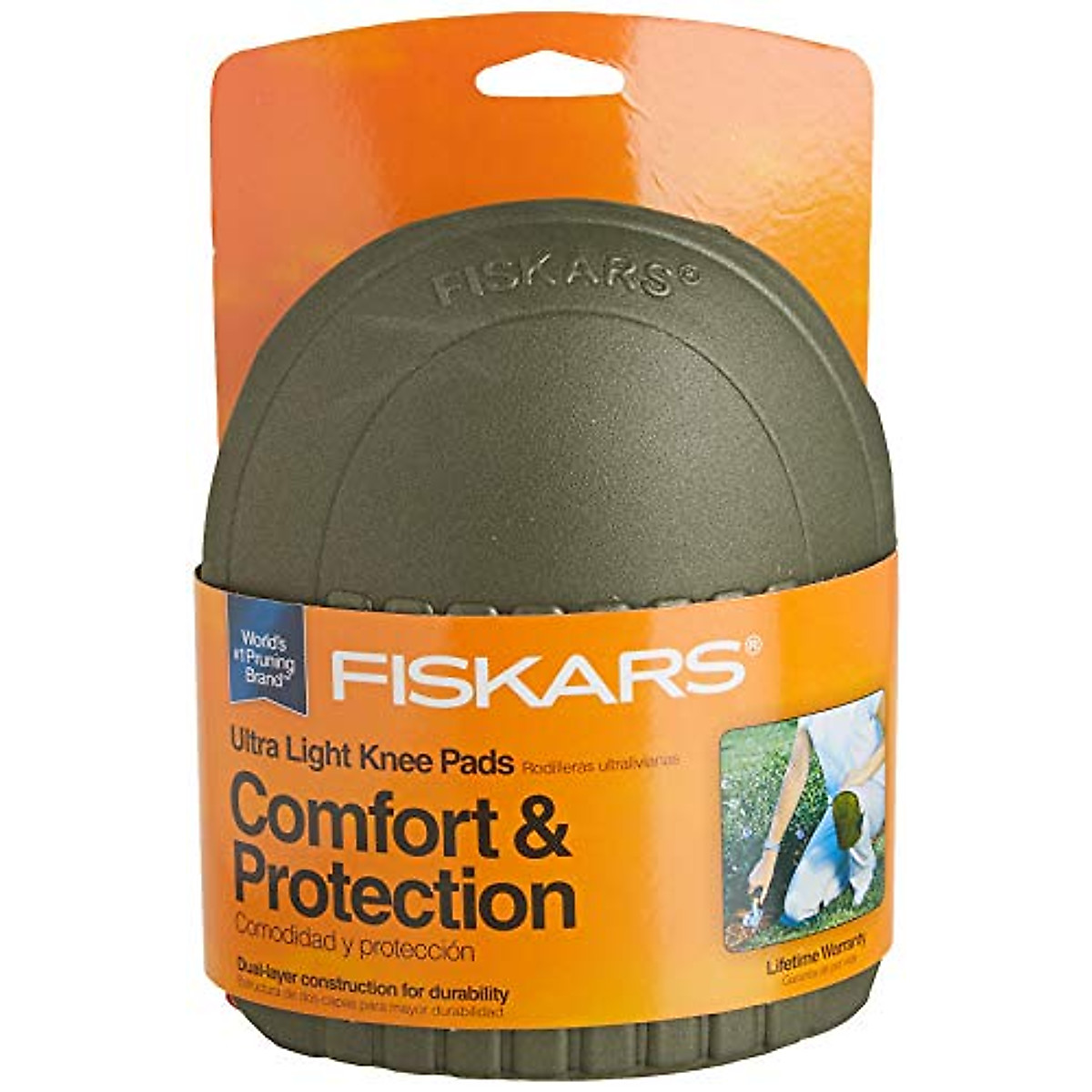 Fiskars 885841075321 Ultra Light Knee Pads, Green, 94186997J, 1PacK, Multicolor