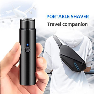 Mini Shaver Portable Electric Shaver, Electric Razor for Men, USB Rechargeable Shaver Easy One-Button Use for Home,Car,Travel