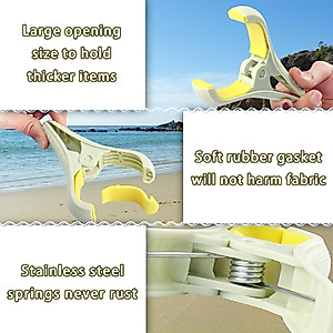 Beach Towel Clips for Chairs Cruise, Large Beach Chair Towel Clips, Non-Slip Pool Chair Towel Clips Strong Grip Towel Clip for Cruise Pool to Keep Your Towel from Blowing Away