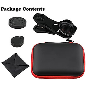 ALILUSSO 75mm Macro Lens,for iPhone,Samsung,Pixel,BlackBerry etc,with Clip,Cell Phone Lens,Detail Lens,Close-up Pictures
