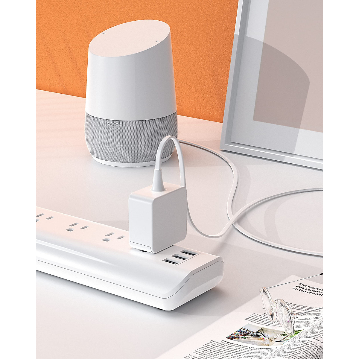 16.5V 2A AC Charger Wall Power Supply Adapter Cord Fit for Google Home Smart Speaker Voice Activated Device Model W16-033N1A