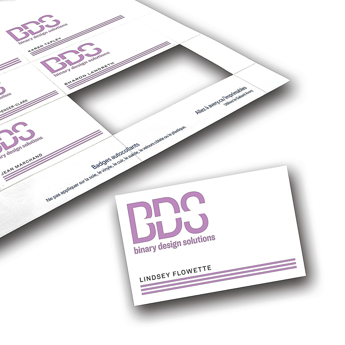 Avery 5390 Insert Badge Refill, Fits 2-1/4-Inch x3-1/2-Inch, 8/Sht, 400/BX, WE