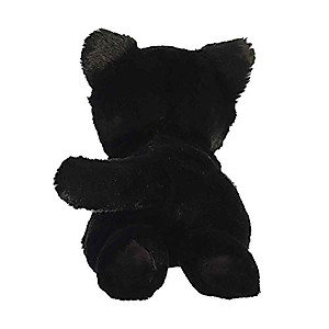 Aurora® Adorable Mini Flopsie™ Twilight Cat™ Stuffed Animal - Playful Ease - Timeless Companions - Black 8 Inches