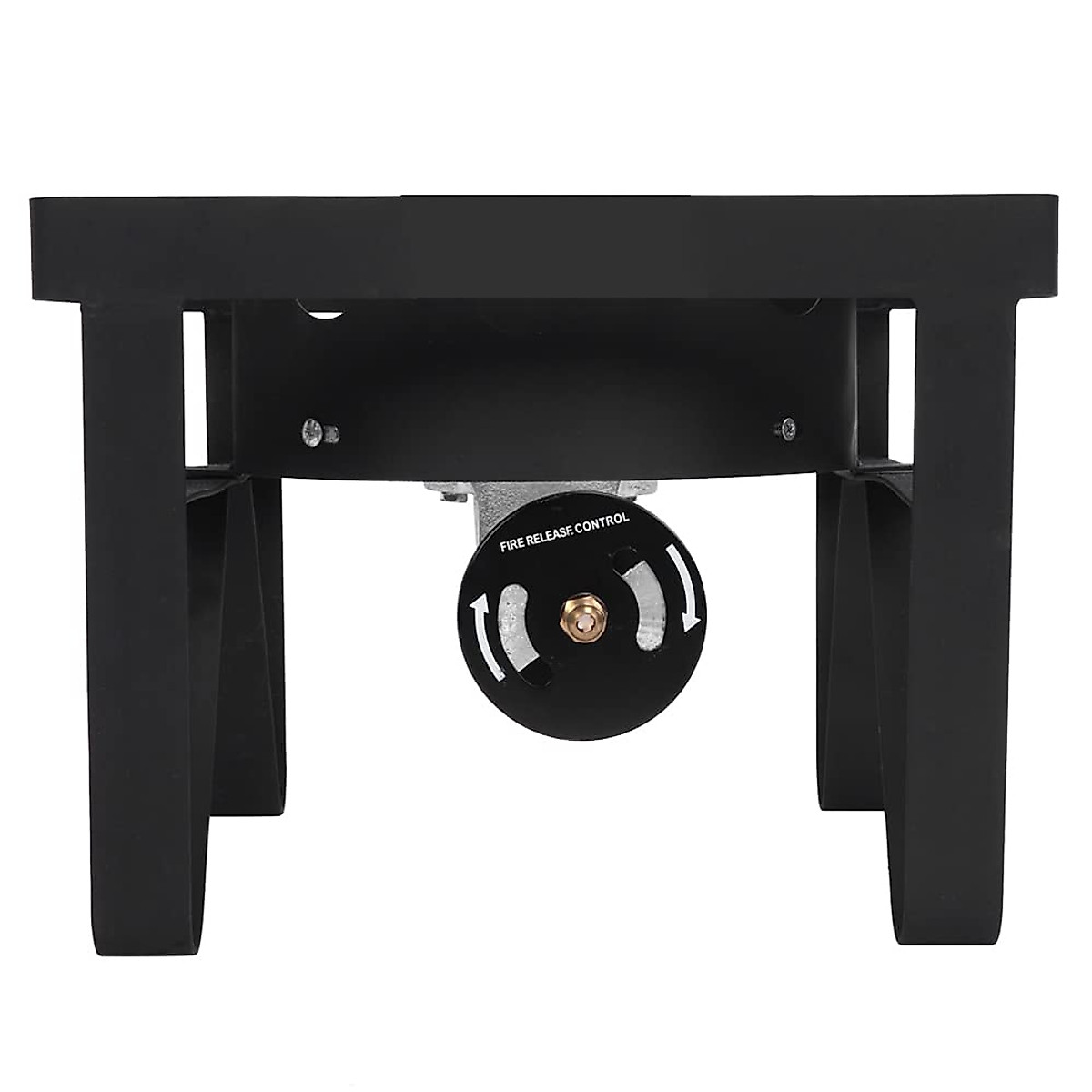 FRITHJILL Outdoor Stove Propane Gas Cooker with Adjustable 0-20Psi Regulator,20W BTU Propane Gas Single Burner Cast Iron Gas Cooker with Stand