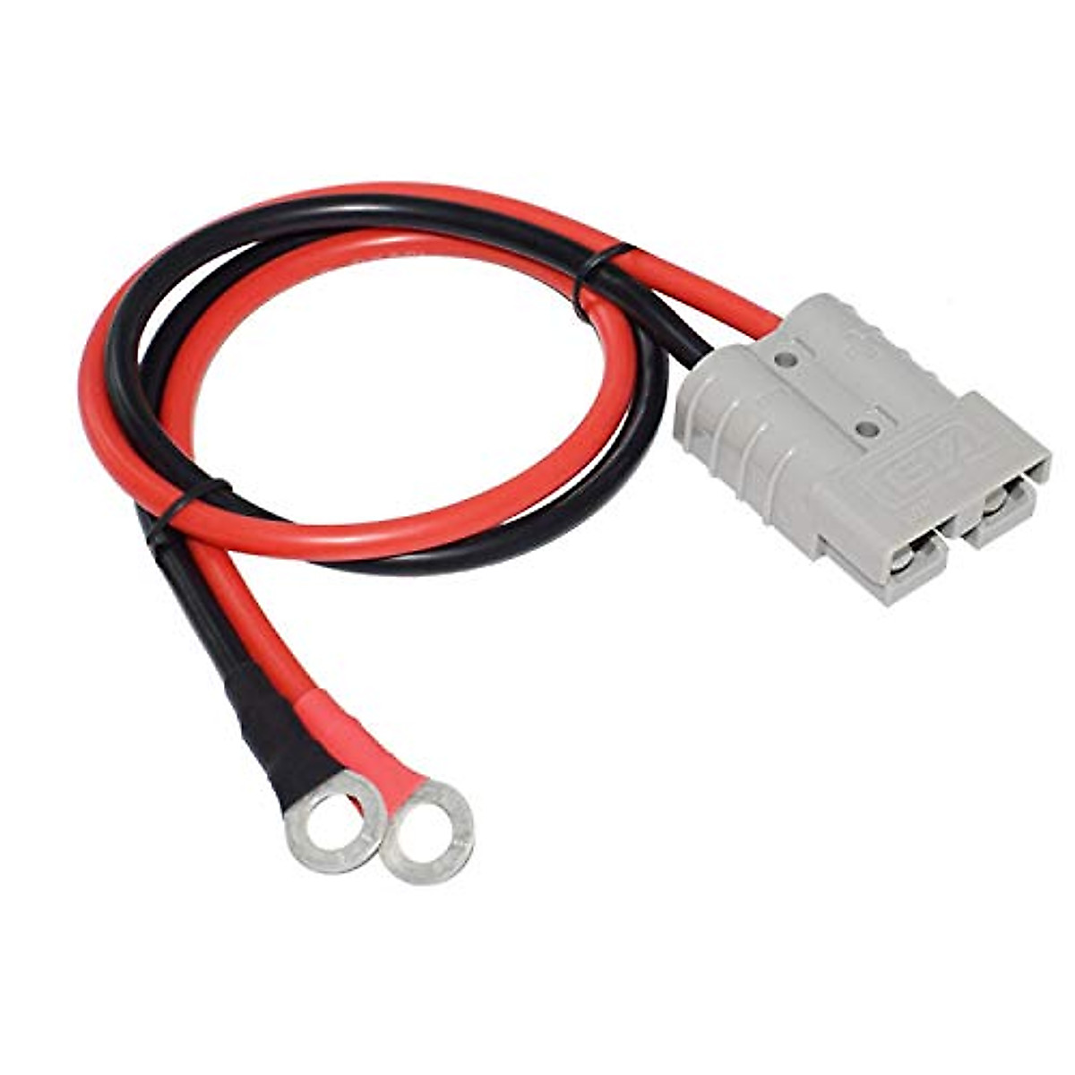 LIXINTIAN 10AWG Battery Adapter Cable，with O-Type Terminal and 45A Connector-1 m/3.28ft