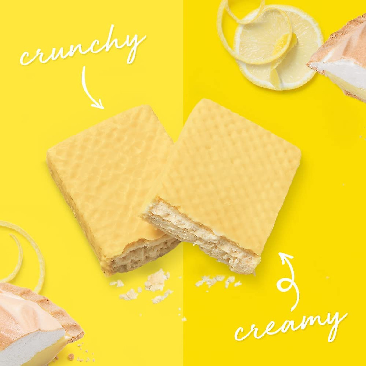 Power Crunch Protein Wafer Bars, High Protein Snacks with Delicious Taste, Lemon Meringue, 1.4 Ounce (12 Count)