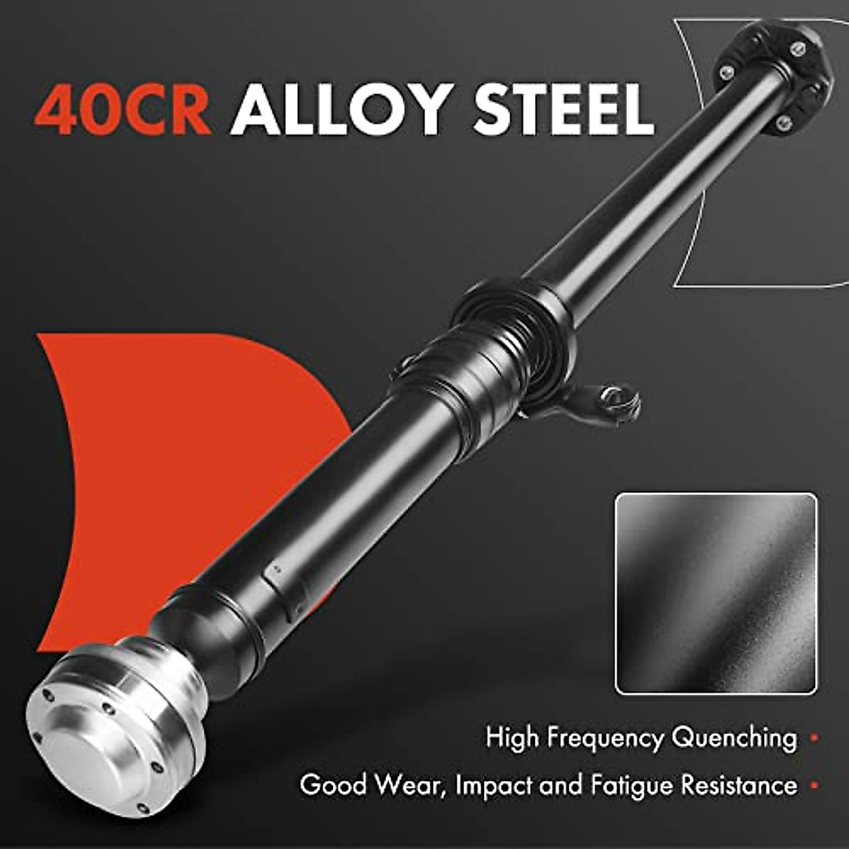 A-Premium Rear Complete Drive Shaft Prop Shaft Driveshaft Assembly Compatible with Cadillac CTS 2008-2014, AWD Automatic Transmission