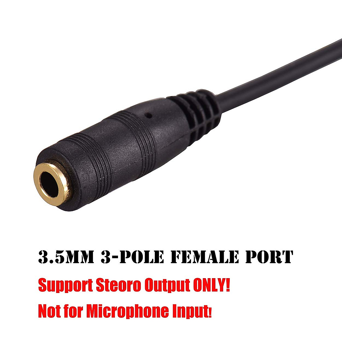 Warmstor 2 Pack Gold Plated 2.5mm Male to 1/8 inch 3.5mm Female Stereo Audio Jack Adapter Cable 90 Degree Right Angle Connector 6 inch Cord for Radios,Headphones,Recorder,Camera