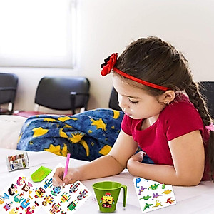 Fadgesy Diamond Painting Kit for Kids,5D DIY Diamond Painting Stickers,Kids for Boys and Girls Ages 4-8,6-12 Birthday Gifts for Girl (A-Versatile Robot 12pcs), Animals, Multicolour