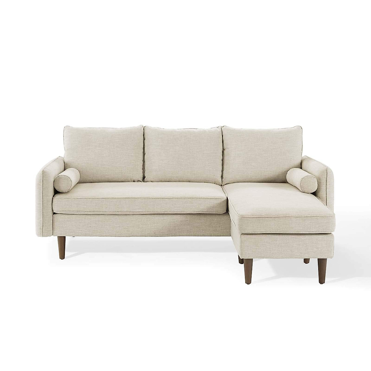Modway EEI-3867-BEI Revive Upholstered Right or Left Sectional Sofa, Beige