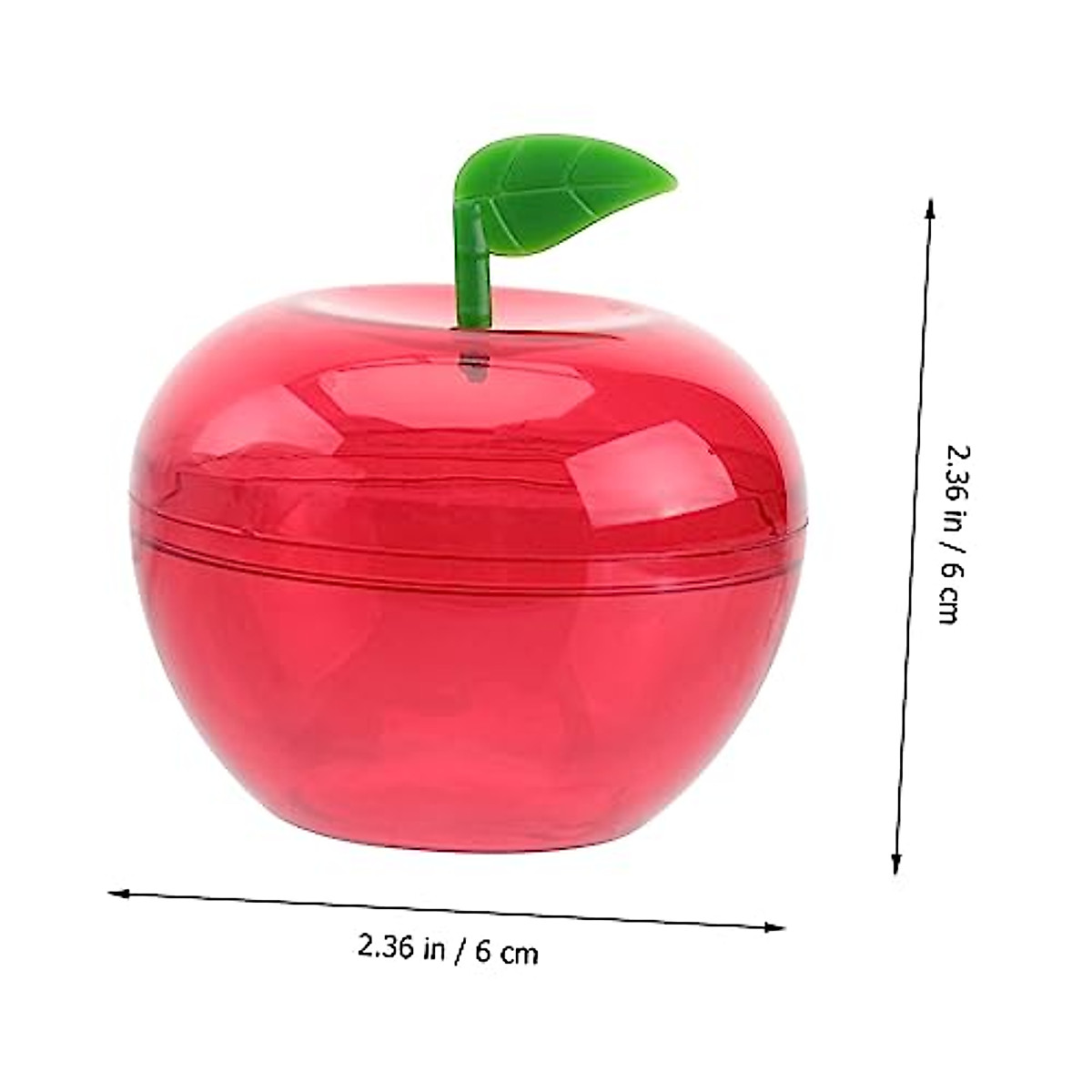 KALLORY 12pcs Candy Box Clear Plastic Organizer Bins Mini Cake Boxes Cookie Container Christmas Refillable Balls Snow White Party Decorations Christmas Box Shape