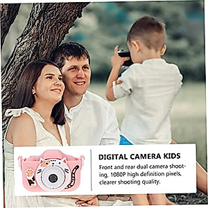 Milisten Digital Camera 2pcs Portable Cat Digital Boys Camera Toy Selfie P Recorder Gaming Mini for Girls Video Children Cameras Cartoon Toddler Kids Toddler Camera