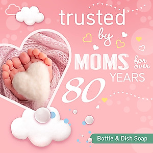 DREFT Bottle and Dish Soap | Made to Clean Baby Bottles, Sippy Cups, Pacifiers, Breast Pumps, & More | Gently Removes Milk Film & Odors | Plant Based, Fragrance Free Dish Soap | 18 Fl Oz (Pack of 3)