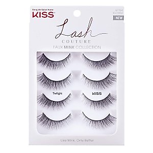 Kiss Lash Couture Faux Mink - Twilight Multipack, 4 Count