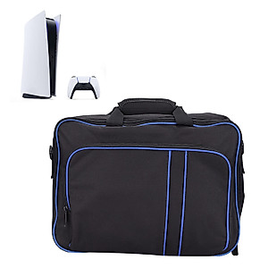 Hilitand for PS5 Carrying Case, Protective Hard Shell Console Case Travel Storage , Ergonomic Large Capacity for PS5 Game Consoles/Controllers/Headset/Game Card(Blue ) [video game]