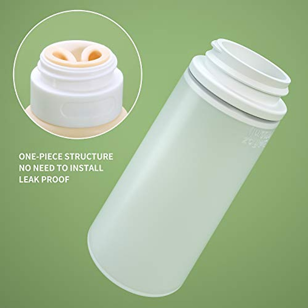 Valourgo Leak Proof Travel Size Bottles, TSA Approved Portable Silicone Containers Plastic Spray Bottle for Travel Size Toiletries Refillable Travel Accessories Handy 5 Pieces Travel Kit (3.4 fl. oz)