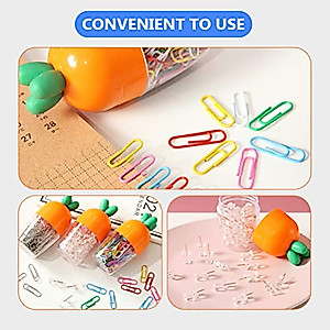 Didiseaon 1 Set of Easter Paper Clips Thumbtacks Carrot Paperclips School Paper Clips Page Marker File Document Clips Easter Party Favors