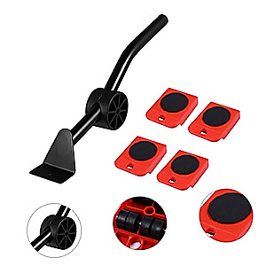 CLISPEED Furniture Slides Kit 2pcs Moving Tools Portable Couch Wheel Carrier Plastic Heavy Furniture Roller Move Tools