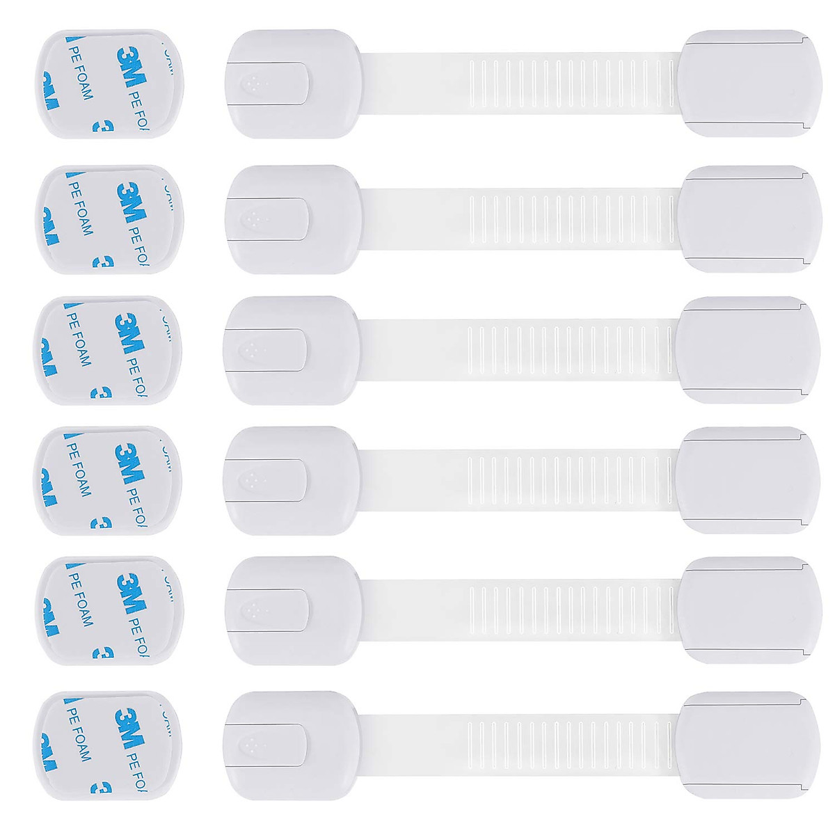 Our baby lock are great to baby proof cabinets, drawers, oven, toilet, closet, waste bin, fridges,etc. Keep your baby away from the dangers in your home. Not just for children, these locks can also be used to protect pets from making a mess around the hou