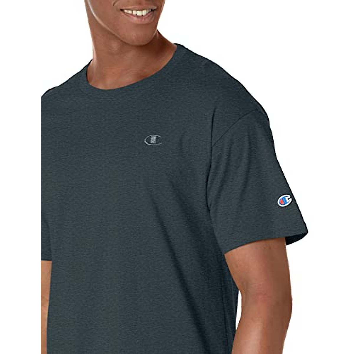 Champion mens Classic Jersey Tee Shirt, Granite Heather, Medium US