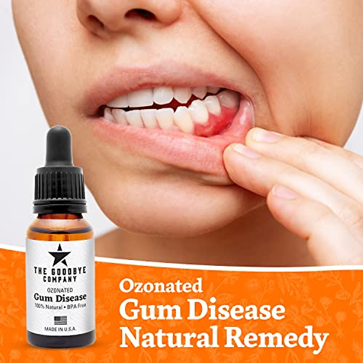 The Goodbye Company Ozonated Gum Disease Treatment - Effective and Natural Home Remedy for Treating Oral Gum Disease and Gingivitis - 100% Pure Neem and Clove Essential Oils for Complete Oral Health