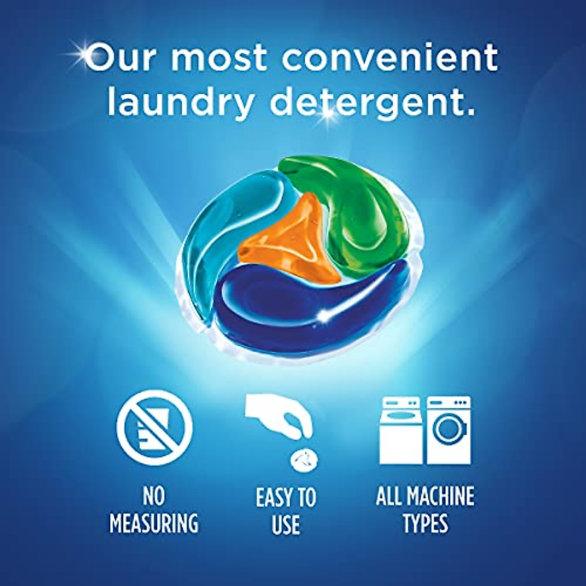 Persil Discs Laundry Detergent Pacs, Oxi, 38 Count (Pack of 2)