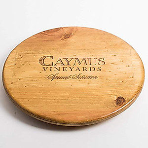 Caymus Crate Lazy Susan by Alpine Wine Design, Golden Oak Finish