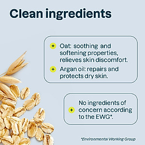 ATTITUDE Body Lotion for Sensitive Skin with Oat, EWG Verified, Dermatologically Tested, Vegan, Argan Oil, 16 Fl Oz