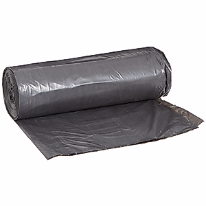 Aluf Plastics 20-30 Gallon Trash Bags - (100 Count) 1.1 MIL (Equiv) Low Density Plastic Garbage Bags - 30" by 36" for Home, Kitchen, Office Commercial Industrial, Black