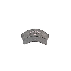 Callaway womens Liquid Metal Visor, Heather Gray/Pink, One Size US